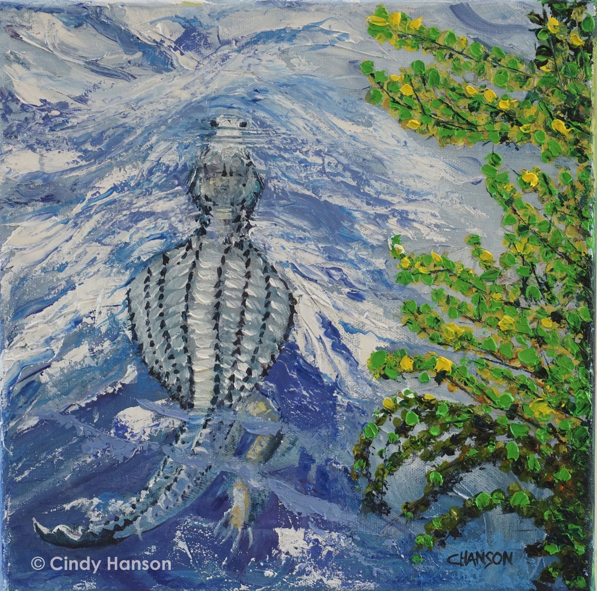 Alligator 4 Cindy Hanson Fine Arts Gallery Industrial Art Wetlands